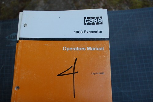 CASE 1088 Excavator Trackhoe Crawler Owner Operator Maintenance Manual ...