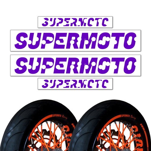 Purple Supermoto Decal Spoke Sticker For TM 450 11 12 13 14 15 16 17 18 ...