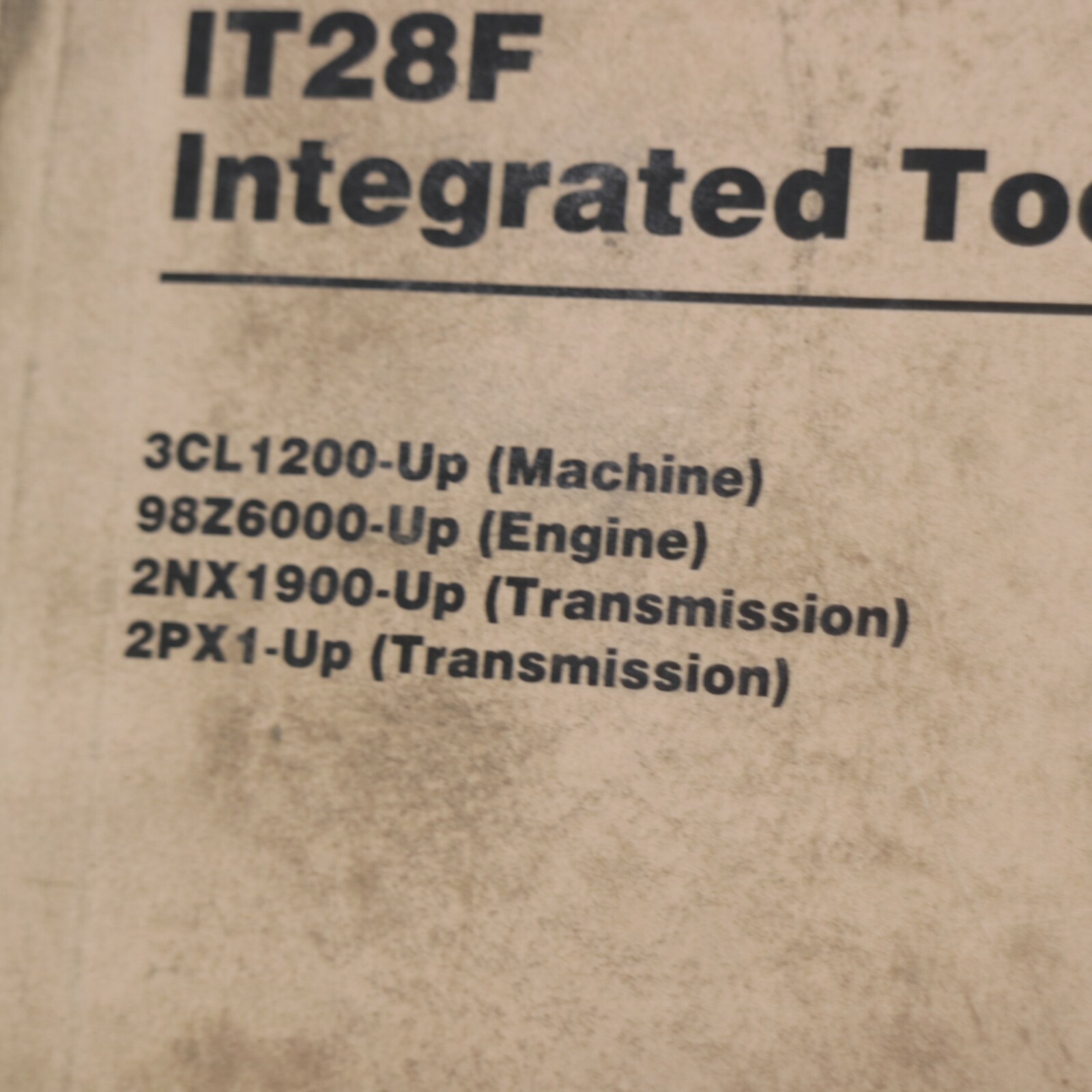 CAT Caterpillar IT28F Wheel Loader Toolcarrier Parts Manual Book ...