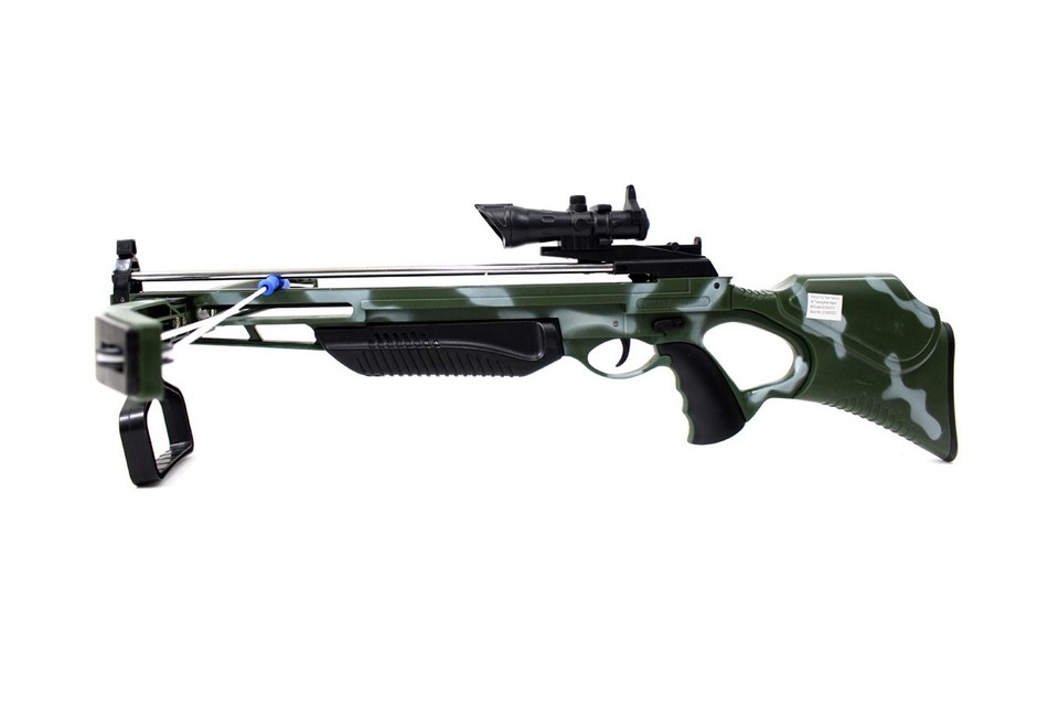 Deluxe Action Military Crossbow Set With Scope Suction Cup Arrows 30 ...