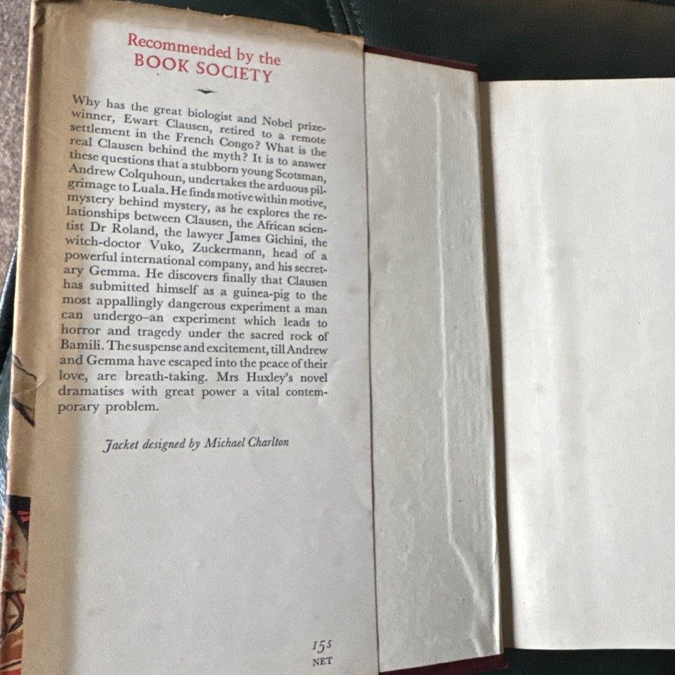 RED ROCK WILDERNESS, ELSPETH HUXLEY 1957 1st Edition HB/DJ French Congo ...