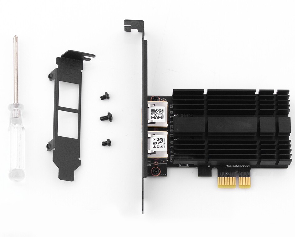 RJ45 Intel I226 PCIe Gigabit Network Card 2.5G Two Port Desktop ...