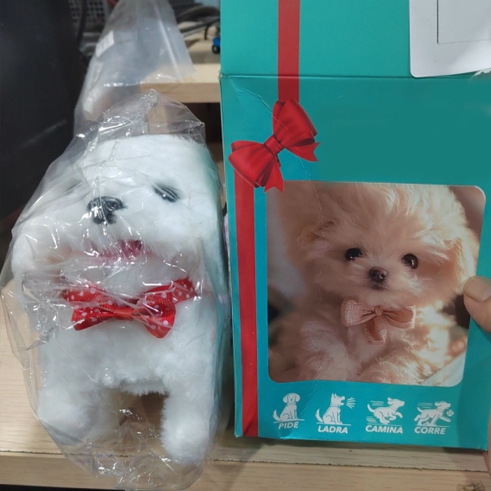 Plush Teddy Toy Puppy Electronic Interactive Pet Dog Realistic Fluffy ...