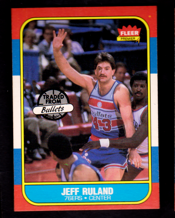 1986 Fleer Basketball #96 Jeff Ruland Rookie 76ers NM-MT | eBay
