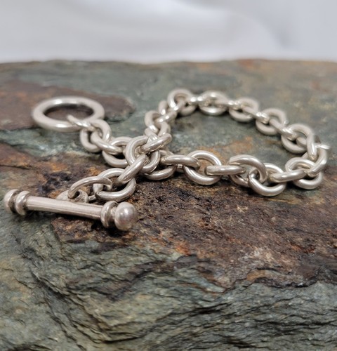 Vintage Joseph Esposito Chain Bracelet 925 Sterling Silver ESPO Sig ...
