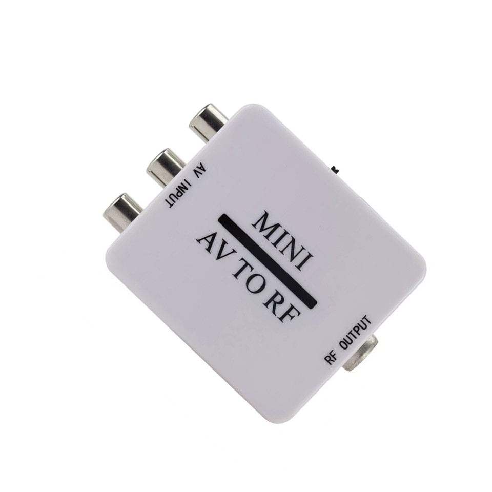 RCA/Composite A/V To RF/Coax/Coaxial Converter RF Modulator AV 2 COAX ...