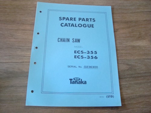 Tanaka Spare Parts Catalouge Chain Saw Model ECS-355 ECS-356 PWI | eBay UK