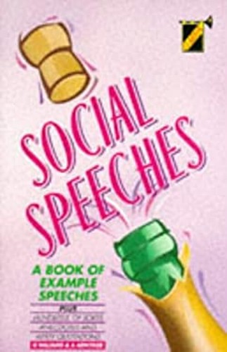Social Speeches : A Book of Example Speeches Paperback 9781899606030 ...
