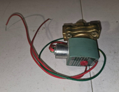 Asco 8210G2 Red Hat Solenoid Valve 1/2" NPT Pipe 200 Psi | eBay