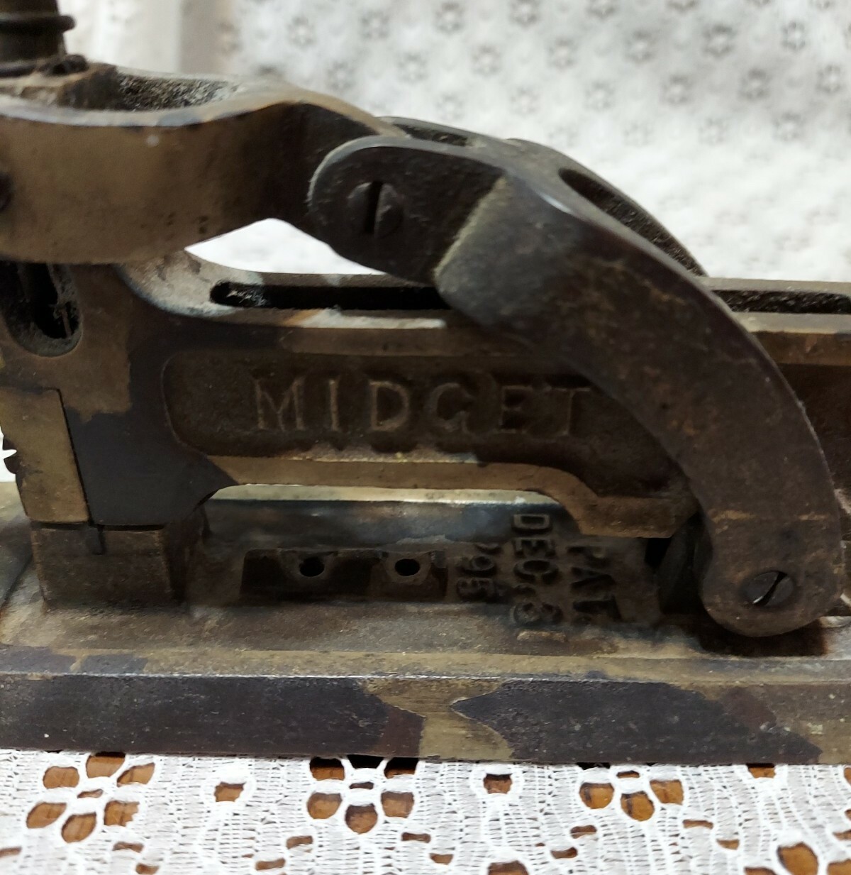 Vtg Antique Cast Iron Steel ACME Stapler Co Midget Camden NJ Staple ...