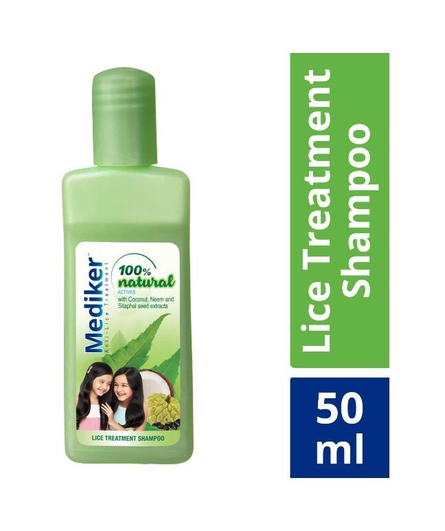 Mediker Anti-lice Treatment Shampoo, 50 ml, Painless and natural lice ...