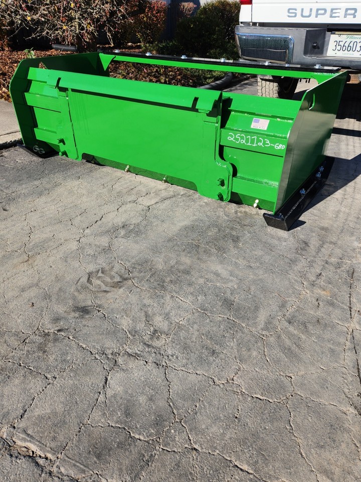 6' x 36" JDQA Snow Pusher Box Plow HD back drag John Deere Quick Attach ...