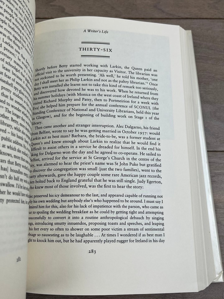 Philip Larkin: A Writer's Life Andrew Motion 1993 First American ...