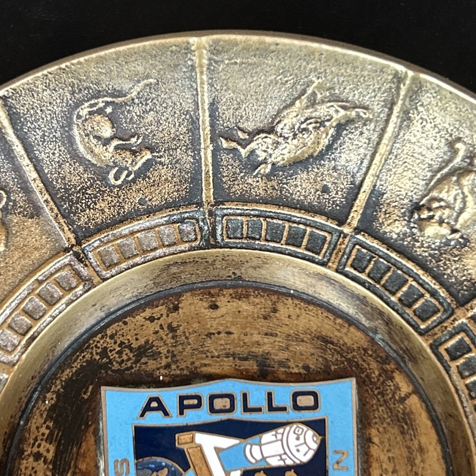 1969 Apollo 10 Commemorative plaque presented to NASA Employees RARE ...