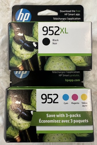 Genuine HP 952XL Black 952 Cyan Magenta Yellow OEM Ink Cartridge Exp ...