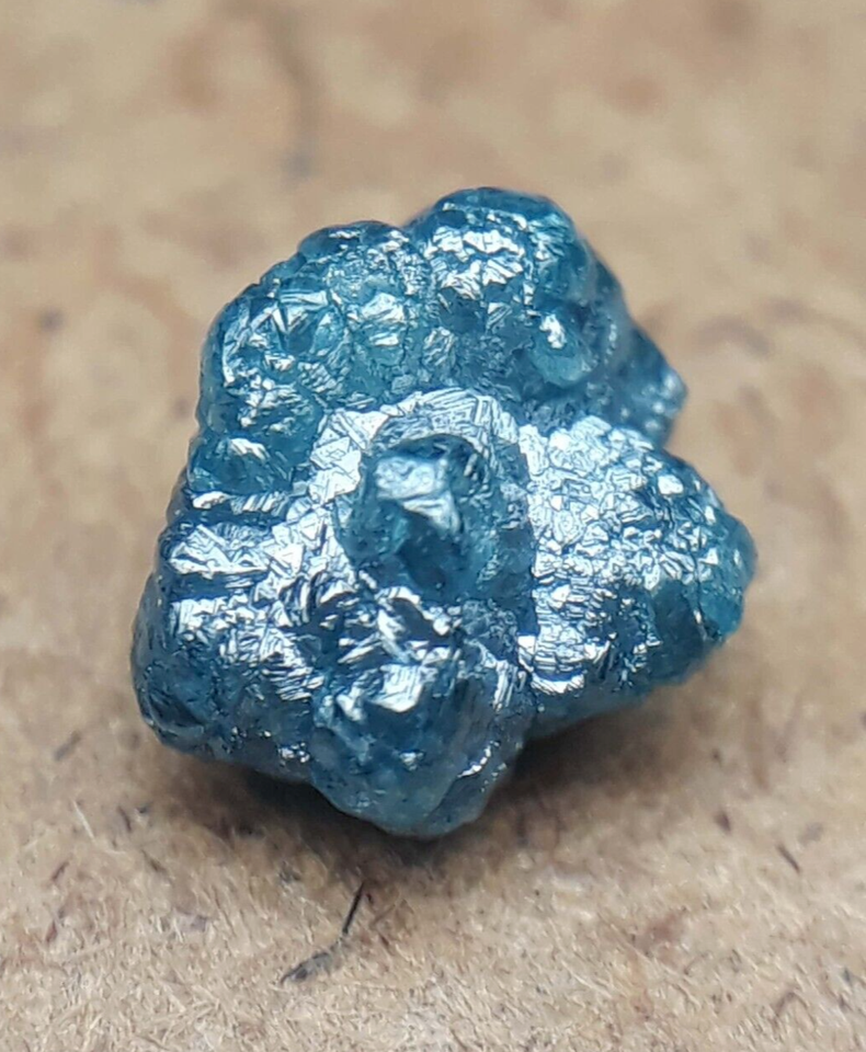 0.91 Ct, Natural Rough Loose Diamond,Light Blue Rough Diamond,Blue ...