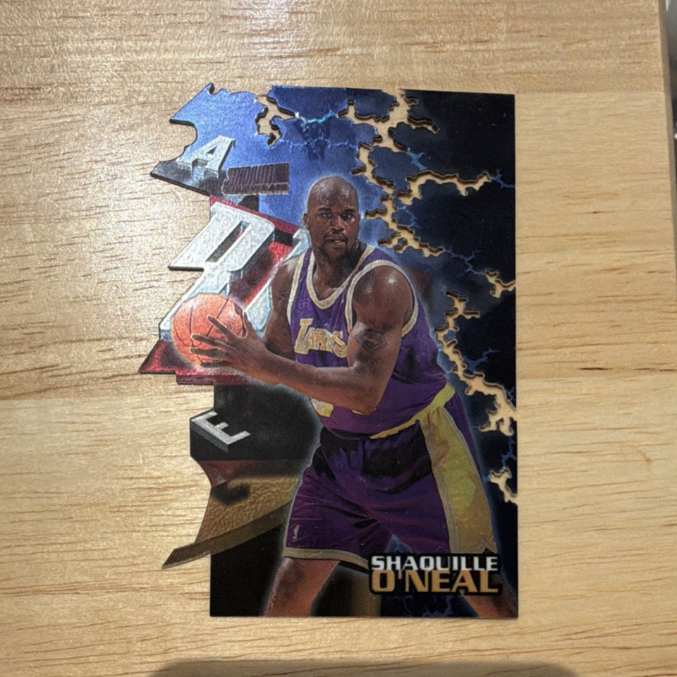 1996-97 Topps Stadium Club T15C Shaquille O'Neal Lakers Triumvirate ...