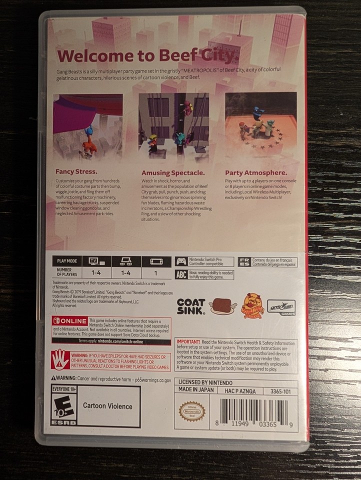 Gang Beasts - Nintendo Switch 811949033659| eBay