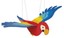 WOODEN TOY HANGING FLYING FLAPPING SEAGULL PARROT EAGLE NURSERY BABY ...