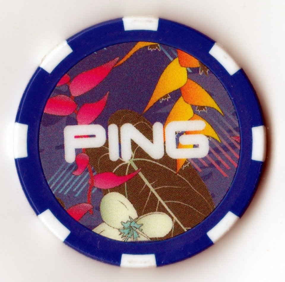 PING Rare Ball Marker / Poker Chip - Hawaiian "E Ku'u Pau," or "Play ...