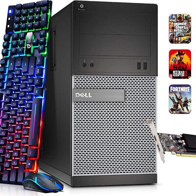 Dell MT Gaming PC Desktop Intel i5-3rd 16GB 512GB SSD NVIDIA GTX 1660s ...