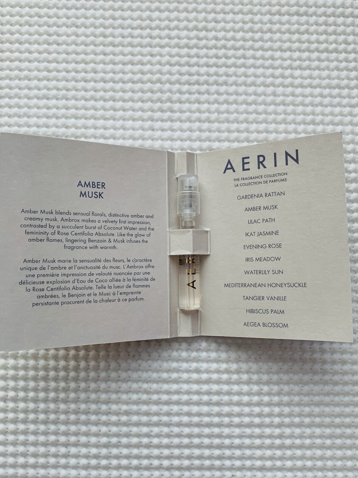 Aerin Perfume Collection Sample Size 7pcs (Rose De Grasse, Amber Musk ...