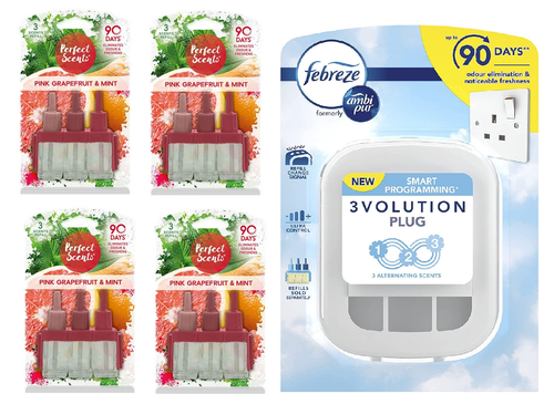 Febreze Plug in + 4 x Perfect Scents Refills (Or Refills on their own ...