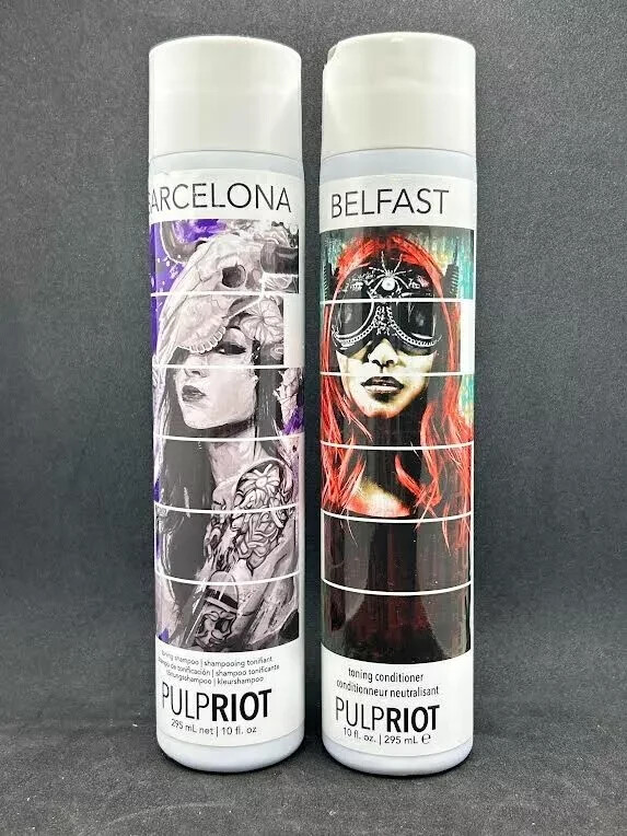 Pulp Riot Barcelona Shampoo and Belfast Toning Conditioner 10 oz Duo ...
