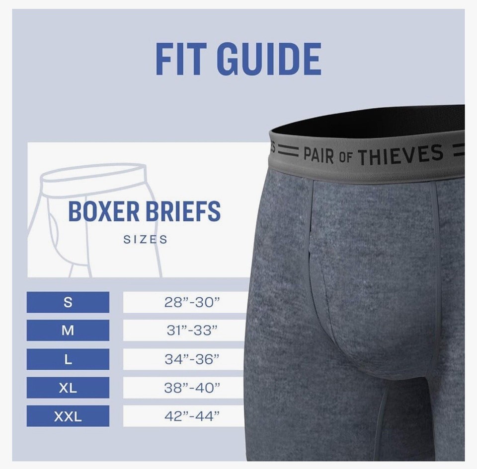 Pair of Thieves Cotton Boxer Briefs for Men Pack (4 Boxers) - Tagless ...