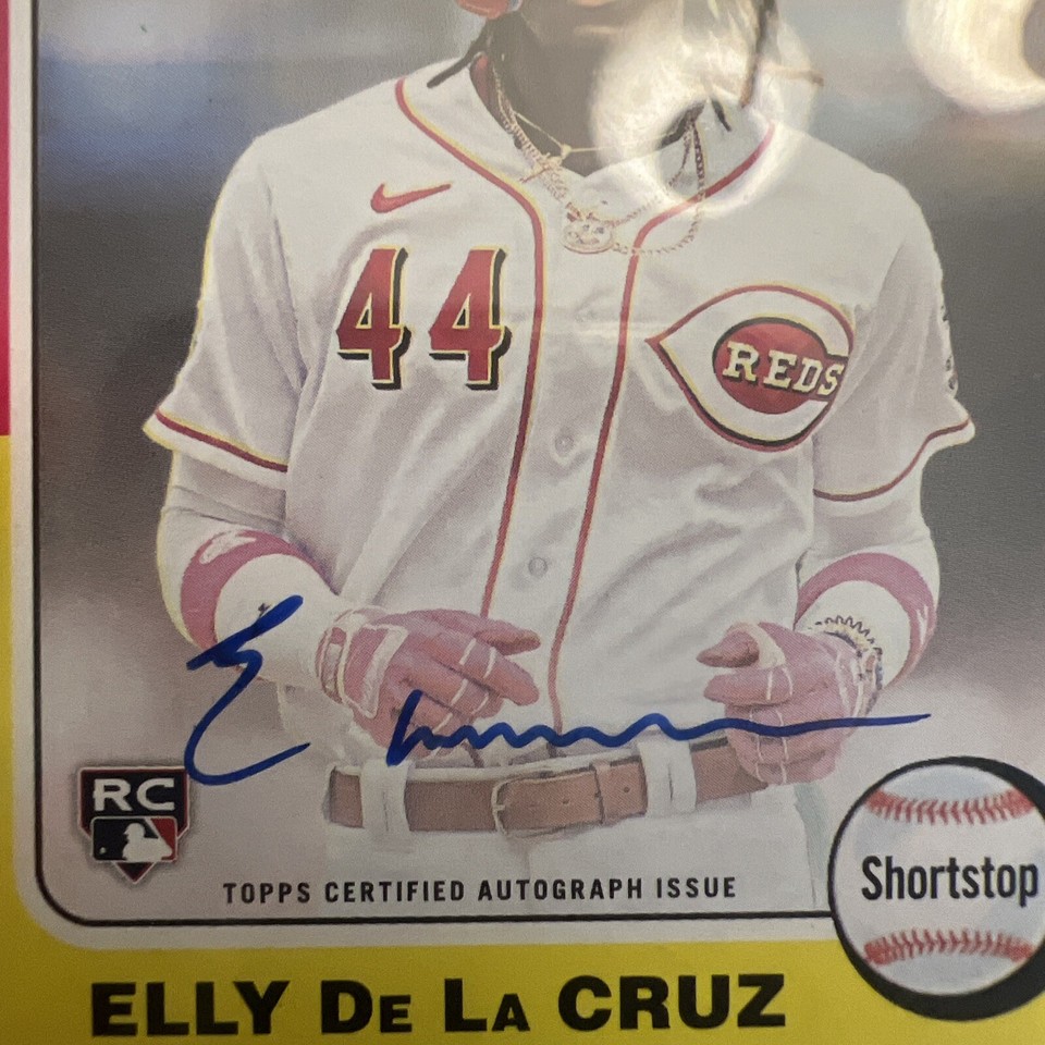 2024 TOPPS HERITAGE BASEBALL ELLY DE LA CRUZ AUTOGRAPH REAL ONE AUTO ...
