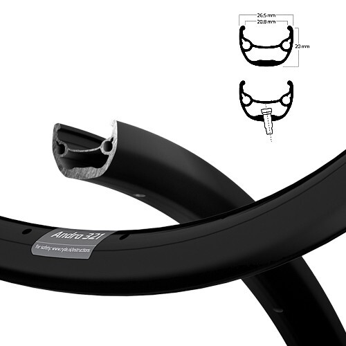 Cerchio Ryde Andra 321 disco 27,5 pollici 584-21 36 fori nero | eBay