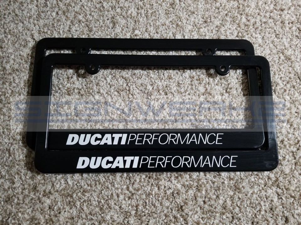 Ducati Performance License Plate Frame for Cars / Trucks - Pair | eBay