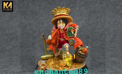 One Piece KM Studio Monkey D Luffy Fat Resin Figure Model SD GK ...
