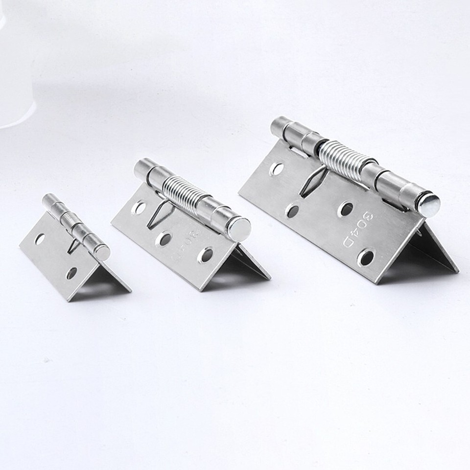 2x Stainless Steel Self Closing Spring Door Internal Hinge DIY-Hardware ...