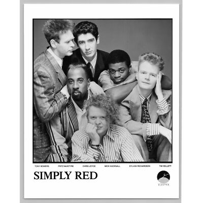 Simply Red British Pop Blue-Eyed Soul Band 80s-90s Glossy Music Press ...