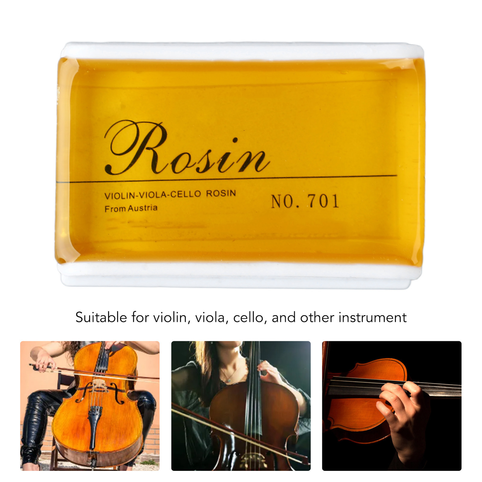 (Yellow)6Pcs Violin Rosin Bow String Rosin Instrument Accessory Low ...