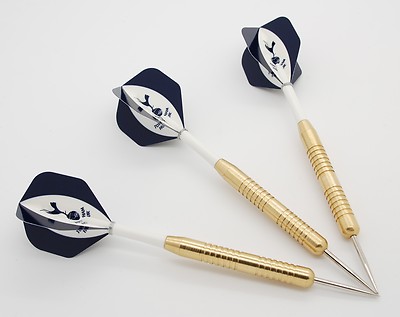 22g darts set 'TOTTENHAM HOTSPUR' Standard flights, shafts, case | eBay