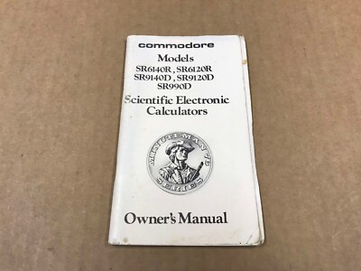 Vintage Commodore Scientific Electronic Calculators Owner's Manual - SR ...