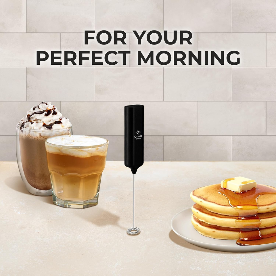 Powerful Mini Froth Milk Frother Wand - Electric Hand Mixer - Portable ...