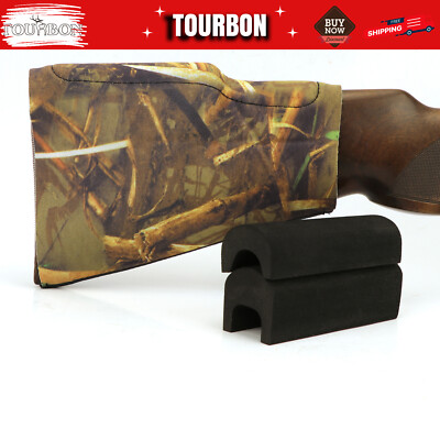 Slip on Gun Comb Riser Cheek Rest Rifle Stock Cover Sleeve w/3 Inserts ...