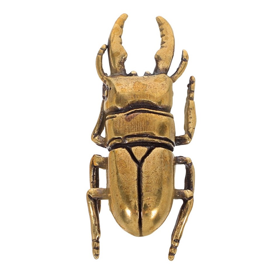 Decorative Brass Beetle Handles Drawer Knobs Pulls for Closet Cabinet ...