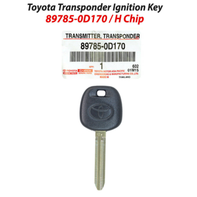 Toyota Genuine OEM Transmitter Transponder Blank Sub Key 89785-0D170 | eBay