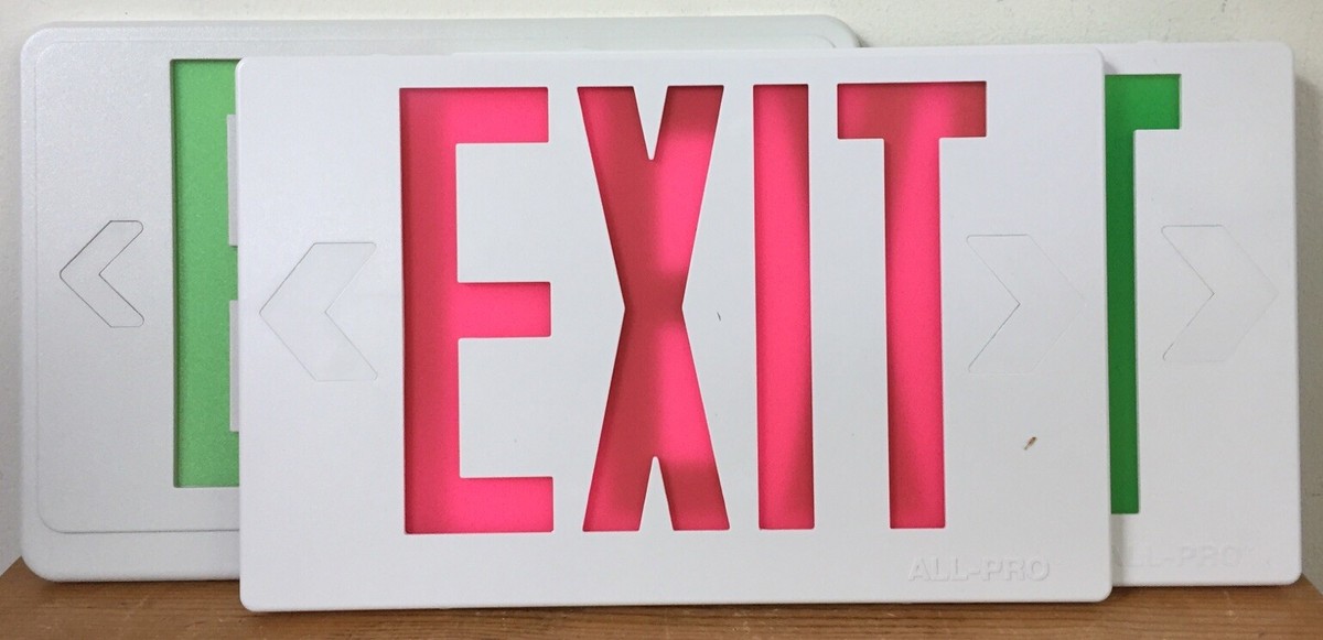 Emergency Exit Lights Parts Lithonia Lighting ECBR M6 LED Exit And