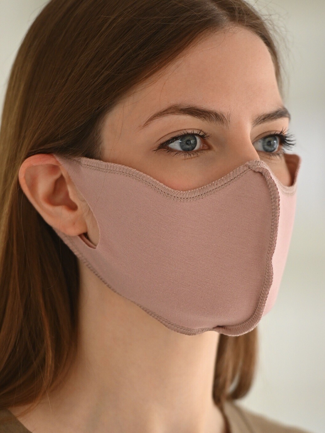 Cotton Reusable Double layer NO EAR STRINGS Face Masks, Adjustable ...