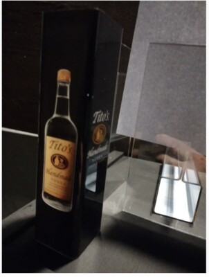 Table Top Stand Menu Holder Tito’s Ad Display Restaurant | eBay