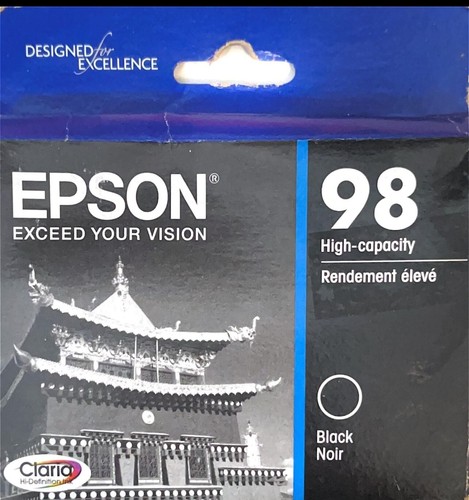 Epson - 98 High-Yield Ink Cartridge - Black 10343868106| eBay