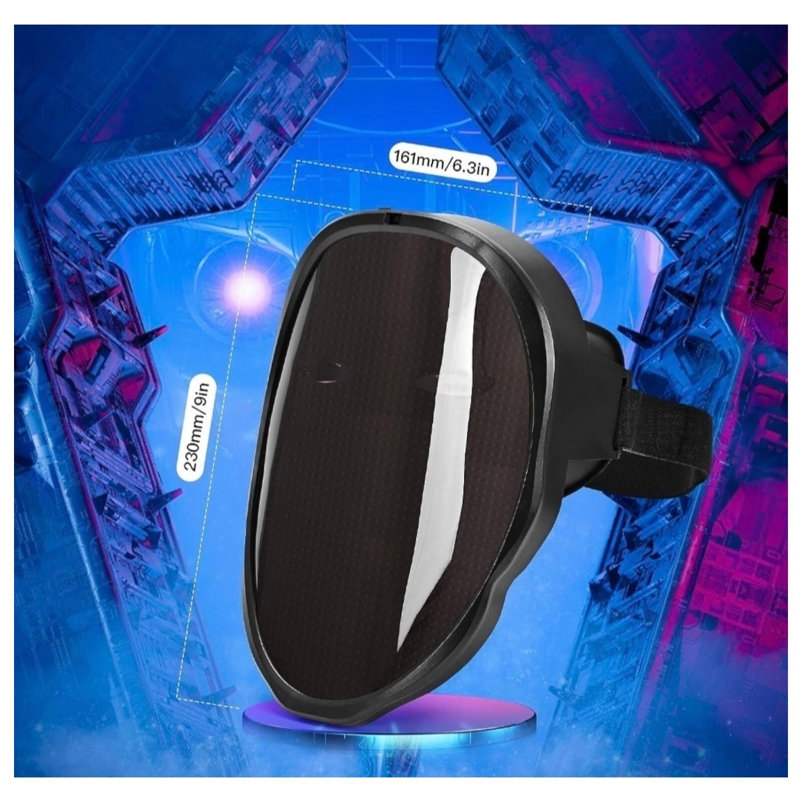 LED Smart Mask Face Changing LED Bluetooth Mask for Halloween ...