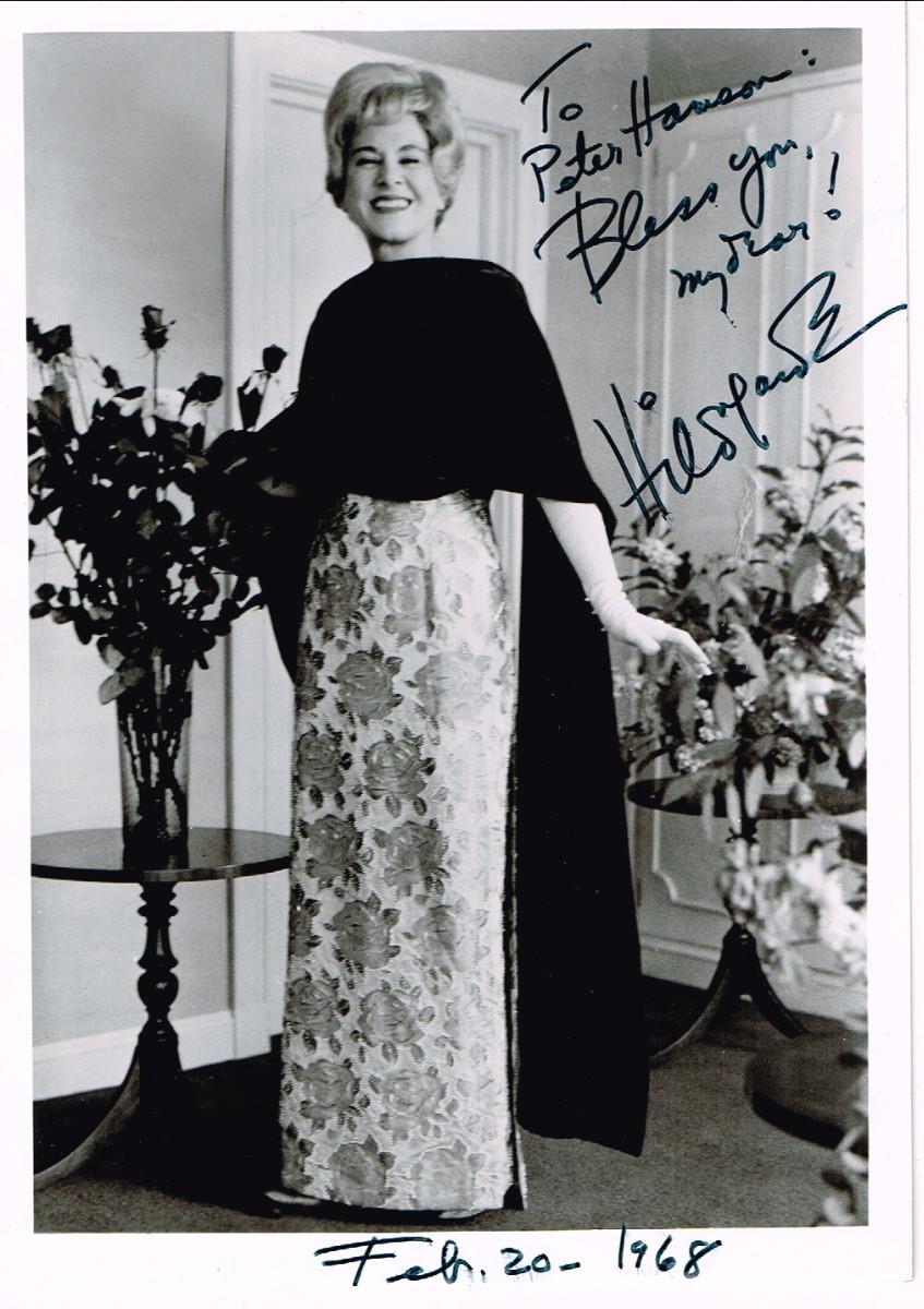 HILDEGARDE LORETTA SELL SIGNED PHOTO AUTOGRAPH CABARET SINGER GAME ...