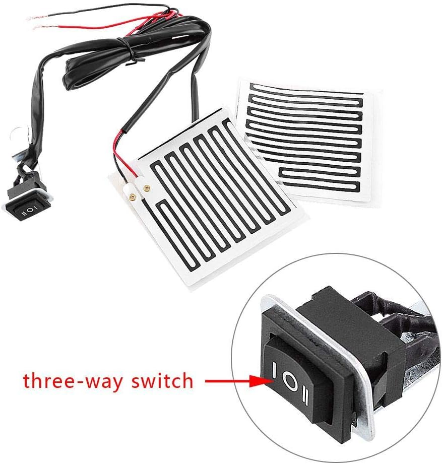 ATV Hand Warmers,Handlebar Heater + Heated Grip Pads 12V Winter ...