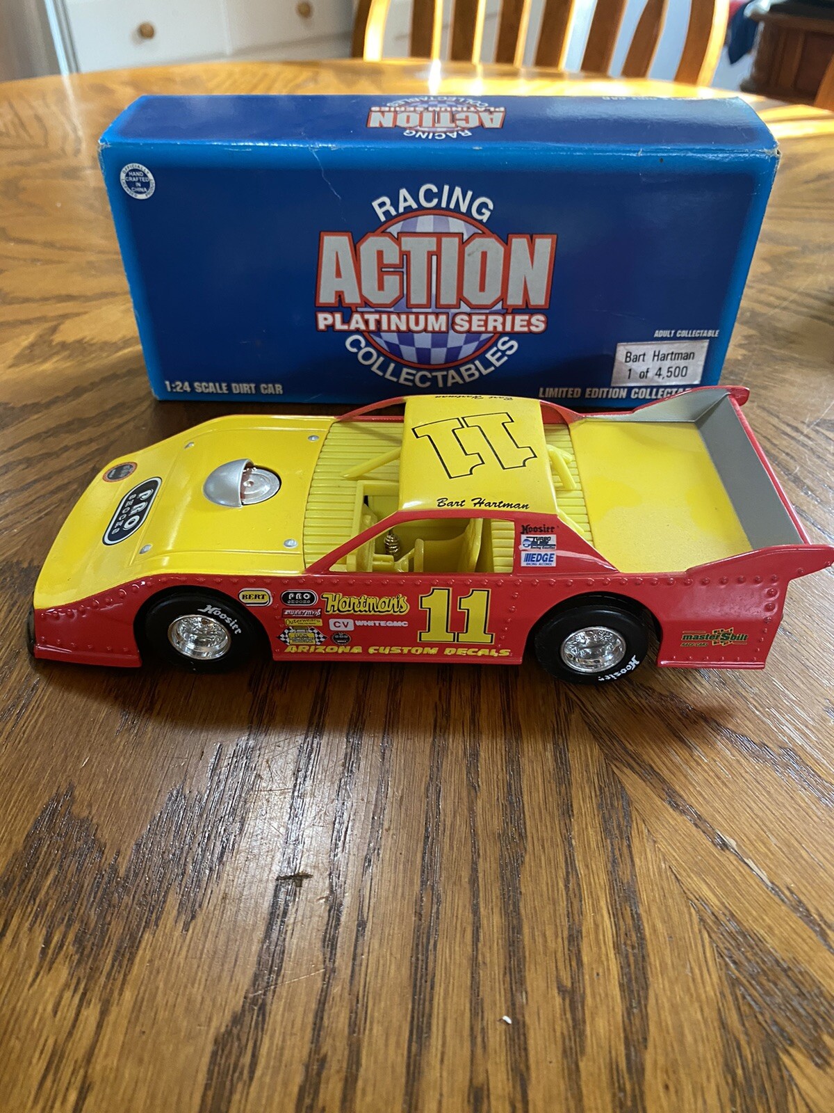 1995 Action Platinum #11 Bart Hartman, Hartman's 1/24 Scale Dirt Late ...